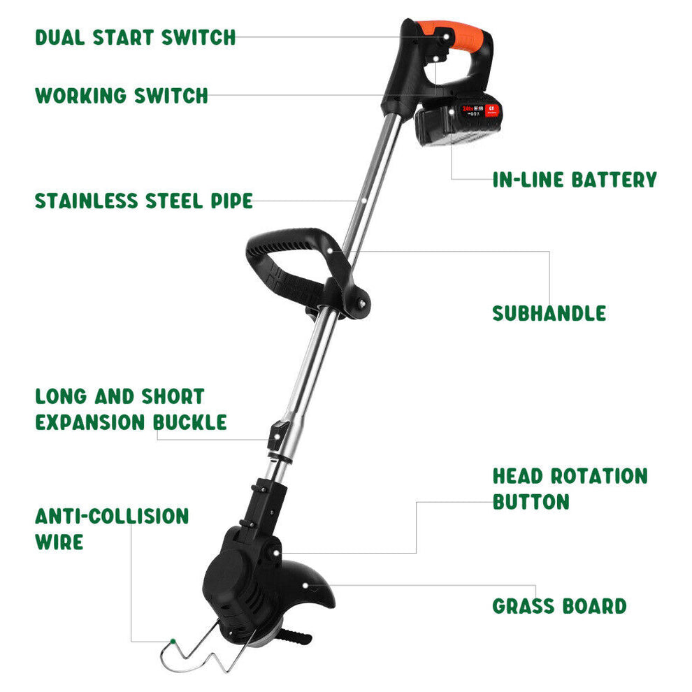 3-in-1 Cordless Grass Trimmer & Brush Cutter | Powerful & Lightweight ...